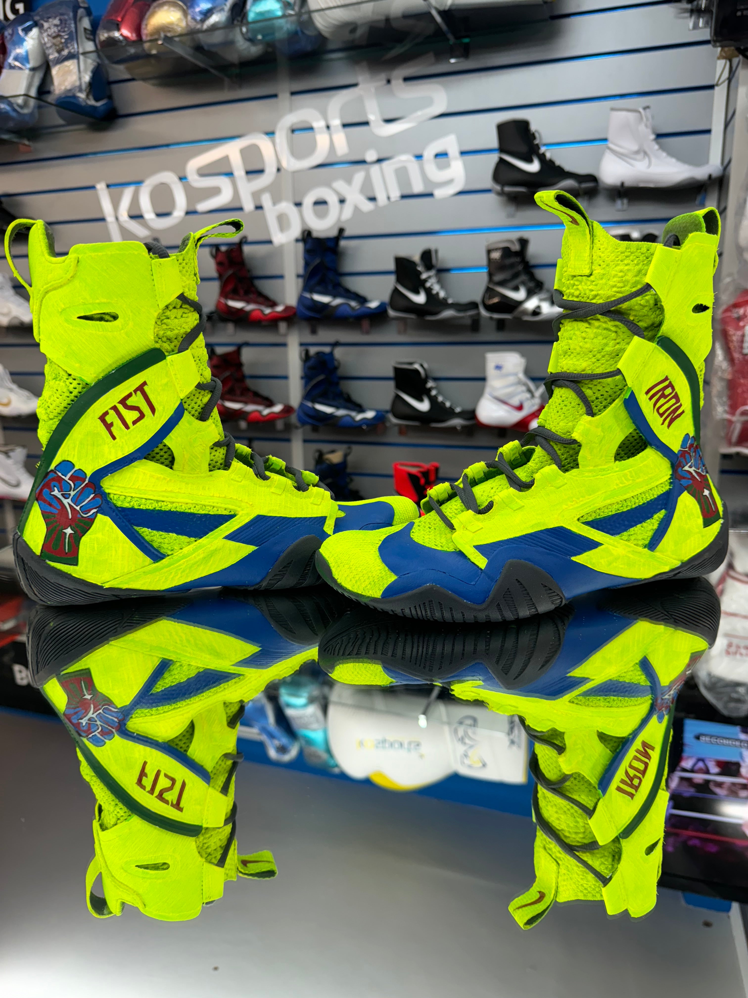 Custom IRON FIST Nike HyperKO 2.0 Fight Shoes – KO Sports UK
